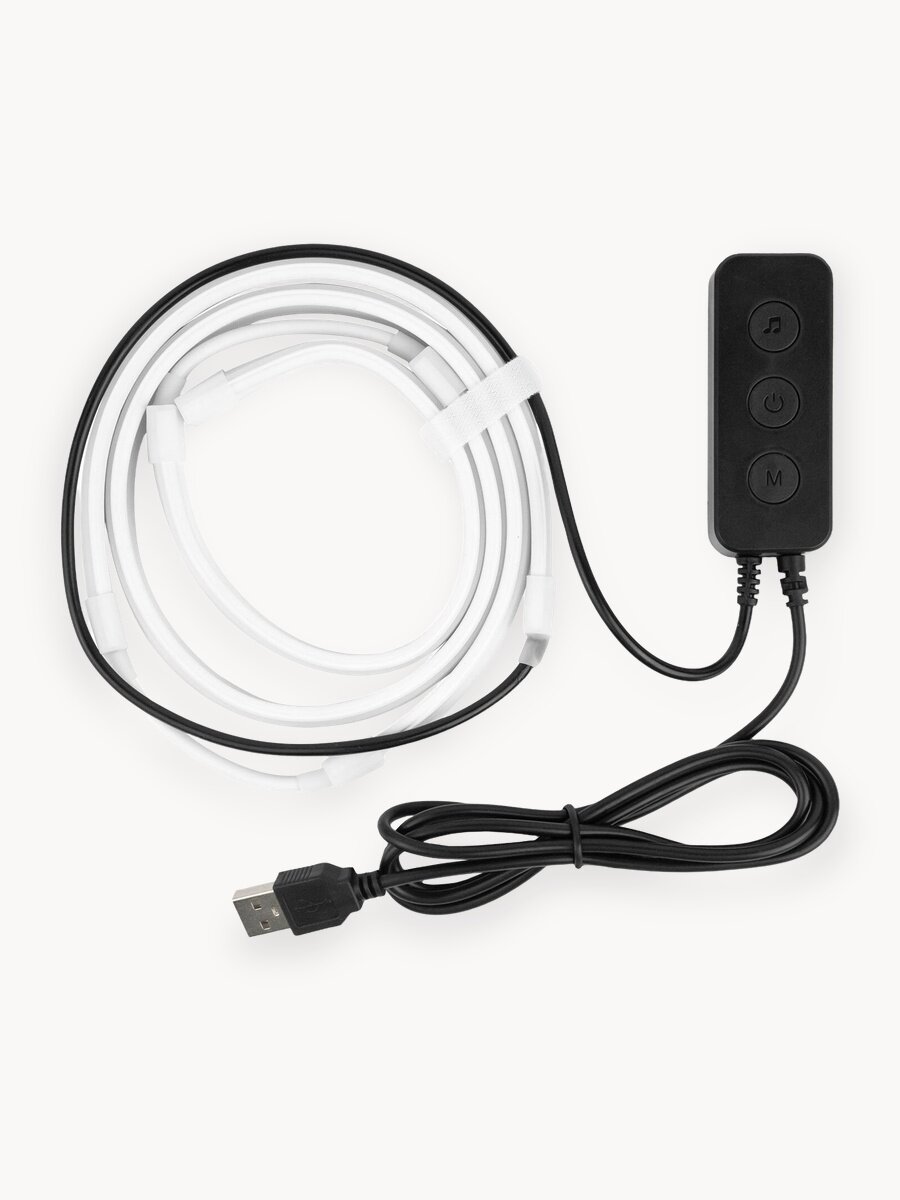 Умная динамичная Ambilight подсветка для монитора 24" RGB лента