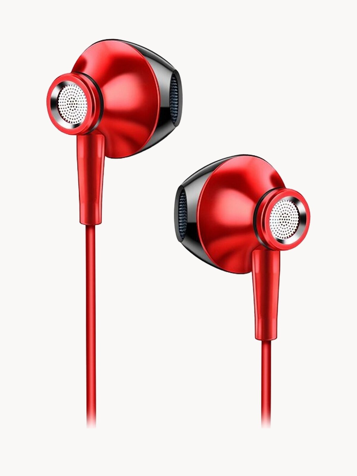 Наушники проводные с микрофоном, AUX, наушники игровые, гарнитура для телефона, как apple, jbl, xiaomi, sony, красные