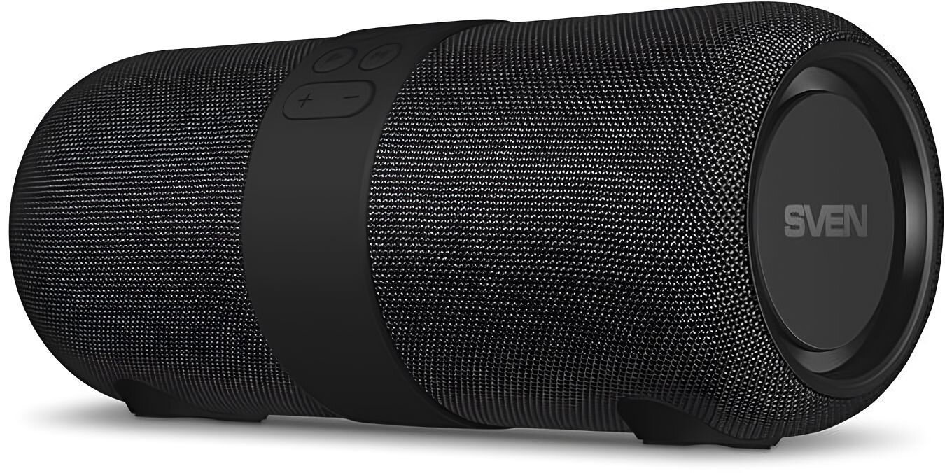 Колонка портативная SVEN PS-340, мощность 24 Вт, 2.0 BT, 3.5Jack, USB, 10 м, 3600 mAh, черная (SV-021283)