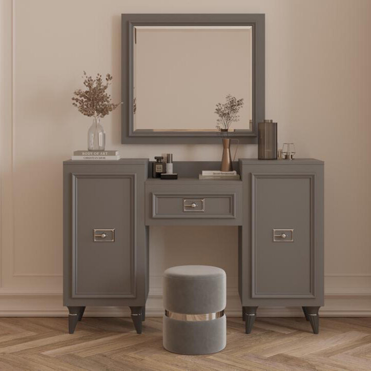 Стол туалетный Мэри Виктория СВК-14 графит/серебро