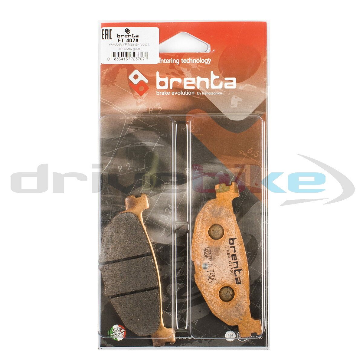 BRENTA Тормозные колодки FT 4078 Sintered