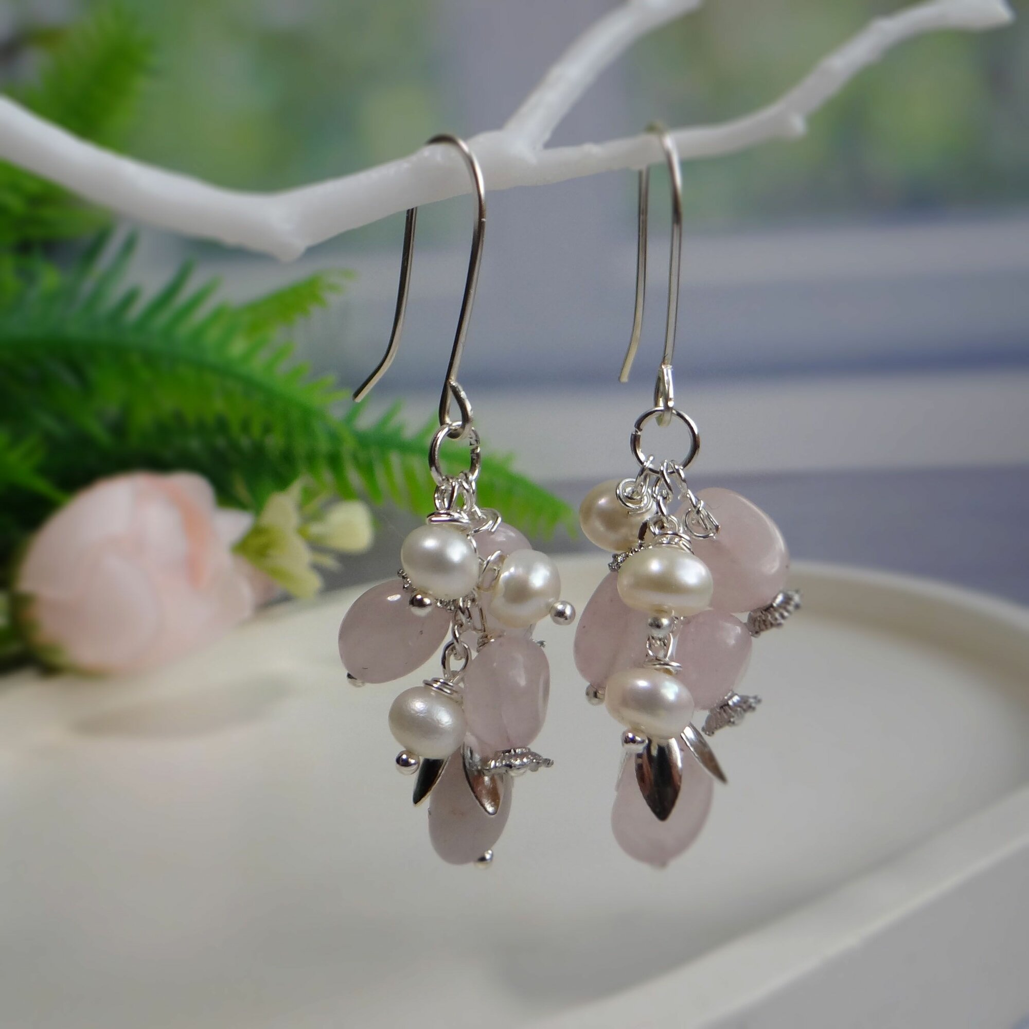 Серьги, жемчуг культивированный