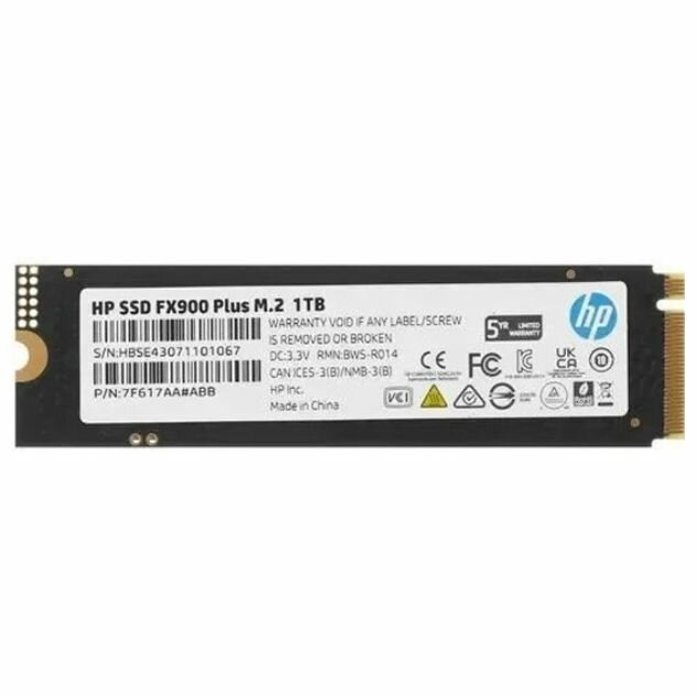 1 ТБ SSD M.2 накопитель HP FX900 Plus (7F617AA#ABB) - PCI-E 4.0, 3D NAND