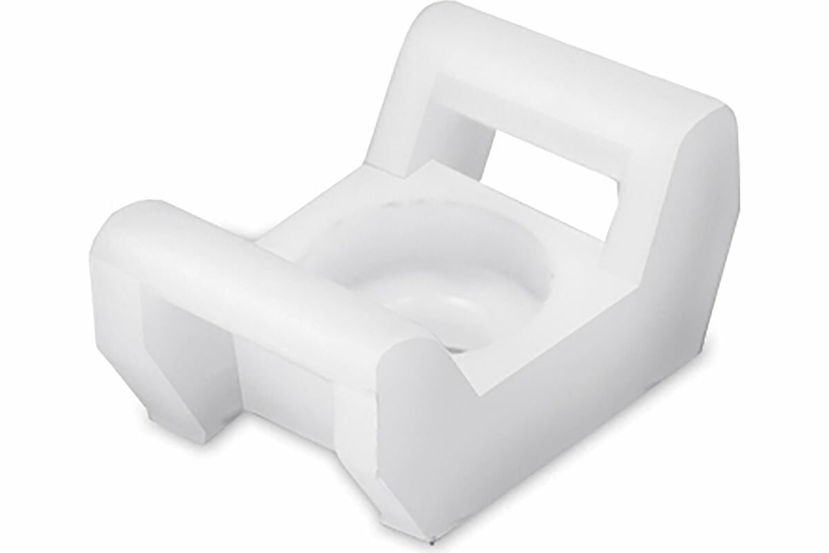 Основание DKC 25x16 белое с винтом M5 для хомутов шириной до 9 мм, 100 штук