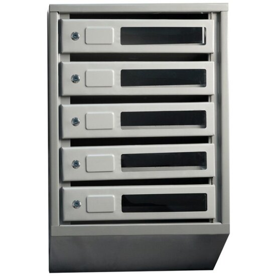 Почтовые ящики Klesto секционные (5 секций) - В*Ш*Г: 590х380х190 мм