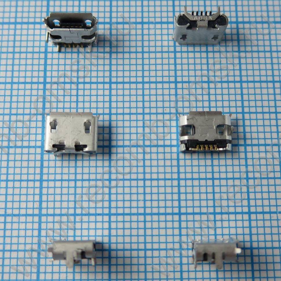 Разъем Micro USB 2.0 - B type - 5 pins - PJ98M