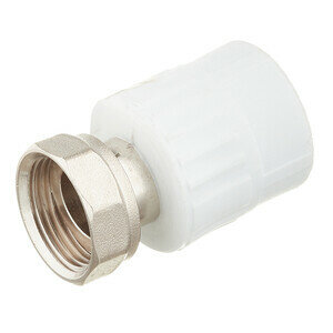 Муфта полипропиленовая с накидной гайкой 25 мм х 3/4 ВР(г)