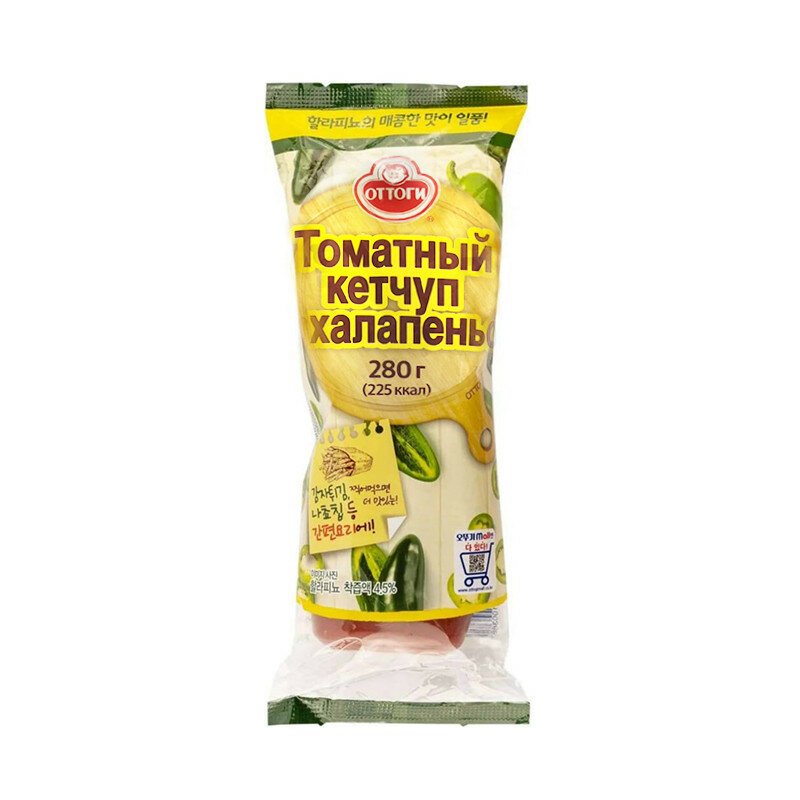 Кетчуп Оттоги с добавлением перца халапеньо 280 г, Южная Корея