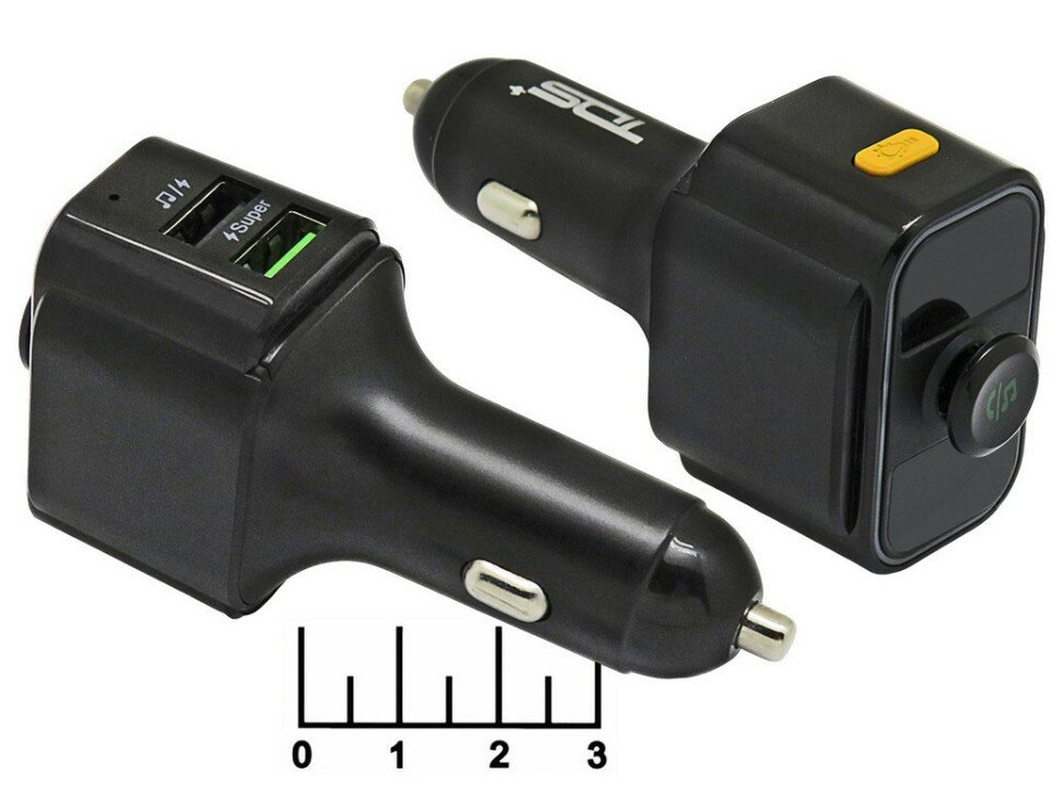 Модулятор MP3/FM/2USB + bluetooth 5V 3.1A (TS-CAF21)