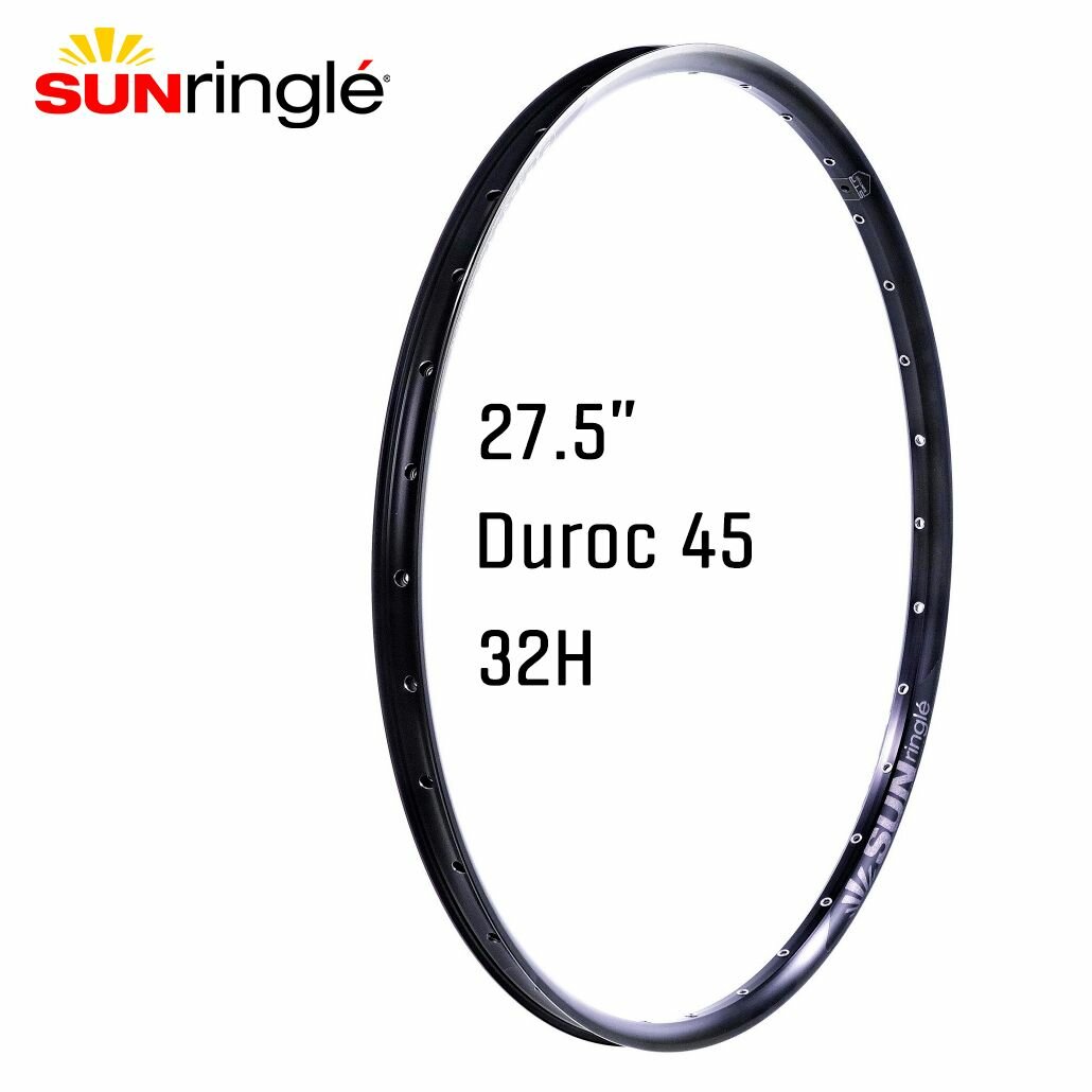 Обод для велосипеда 27.5" SunRingle 32h Duroc 45 Sleeved Black