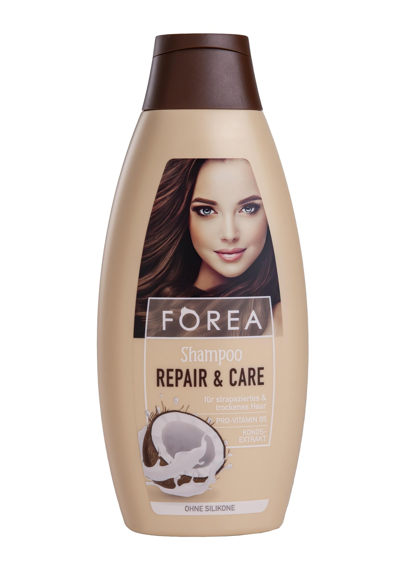 Шампунь для волос женский с маслом кокоса Forea Shampoo Repair & Care, 500 мл, Германия