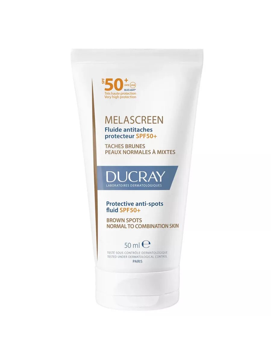 Защитный флюид Ducray "Melascreen", против пигментации, SPF 50, 50 мл