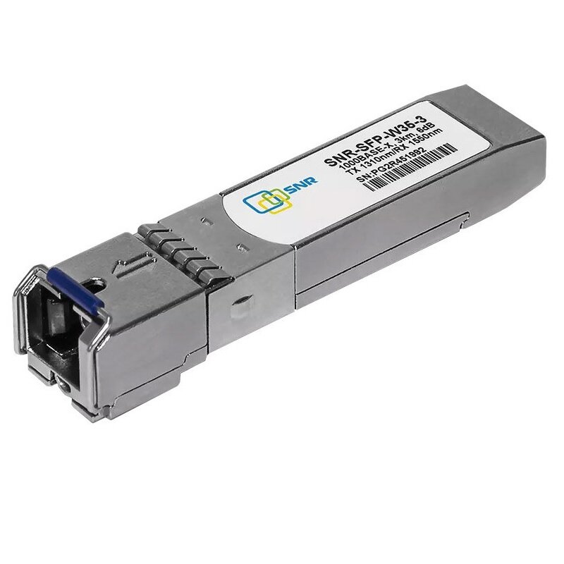 Модуль SFP SNR SNR-SFP-W35-3-LC WDM, дальность до 3км LC (6dB), 1310нм