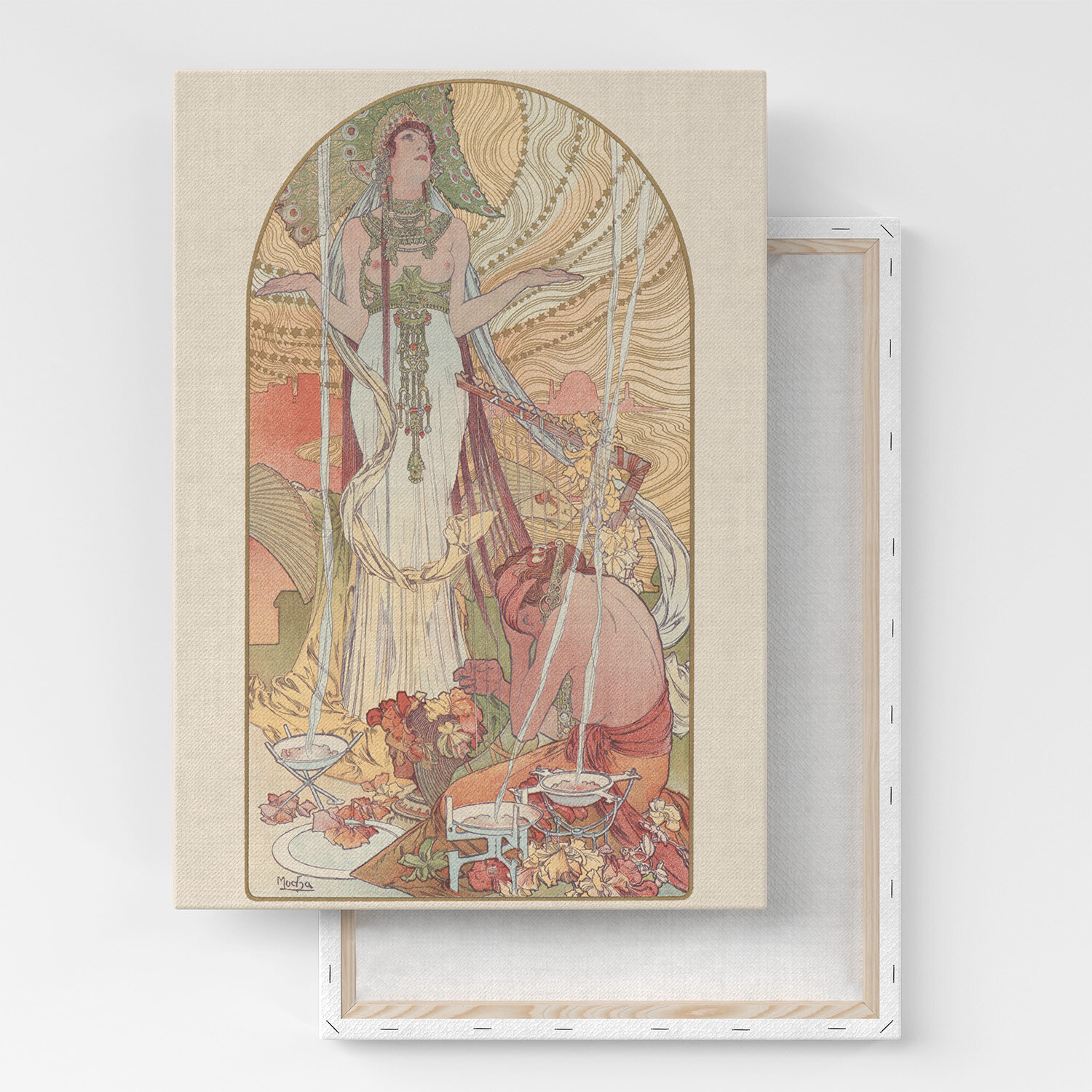 Картина на холсте, репродукция / Альфонс Муха / Размер 30 x 40 см