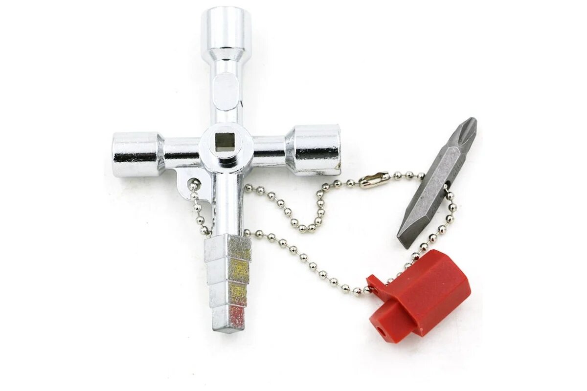 Vitatools Универсальный ключ трехгранный треугольный квадратный для электрощитов klyuch-treugolnyy