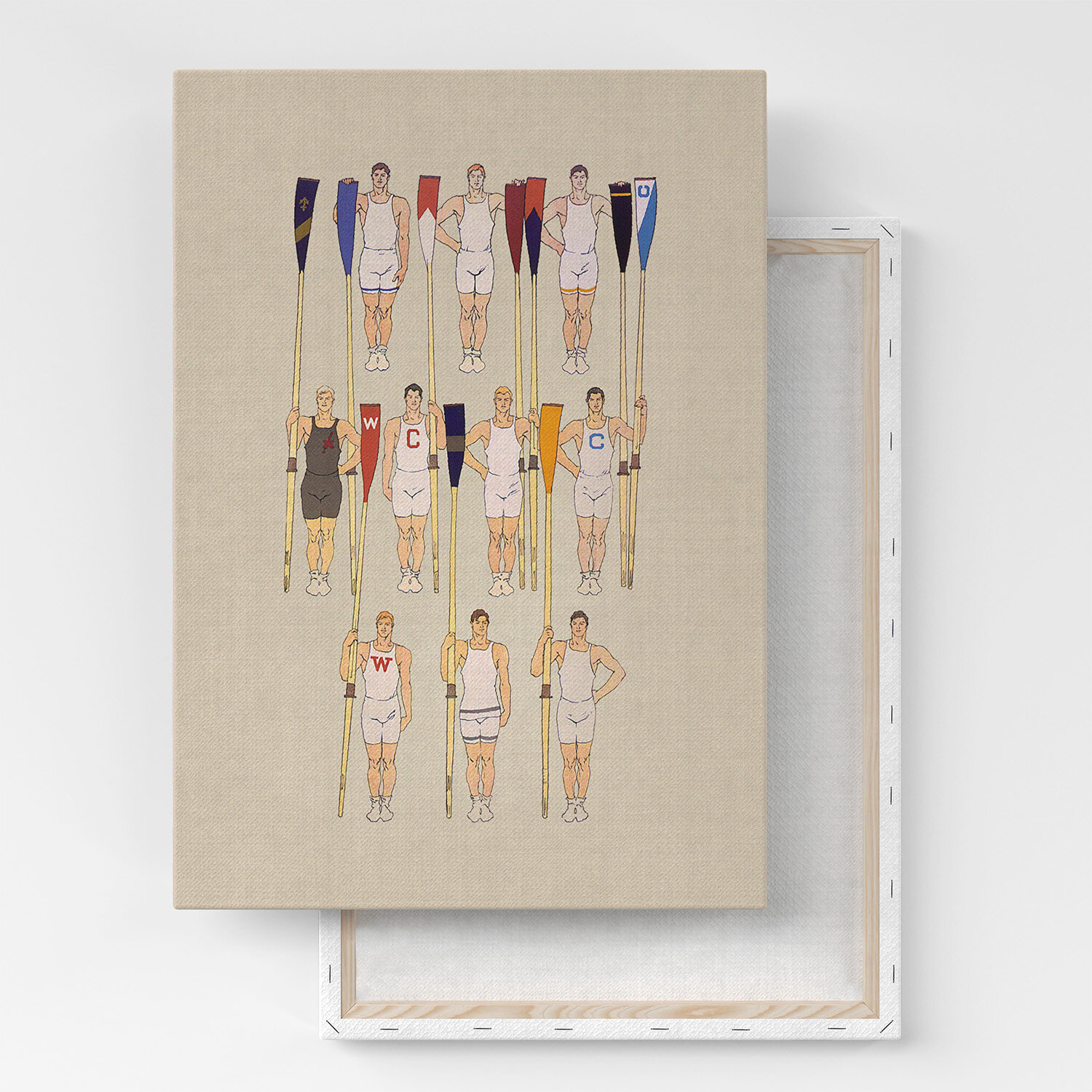 Картина на холсте, репродукция / Эдвард Пенфилд - College crews / Размер 30 x 40 см