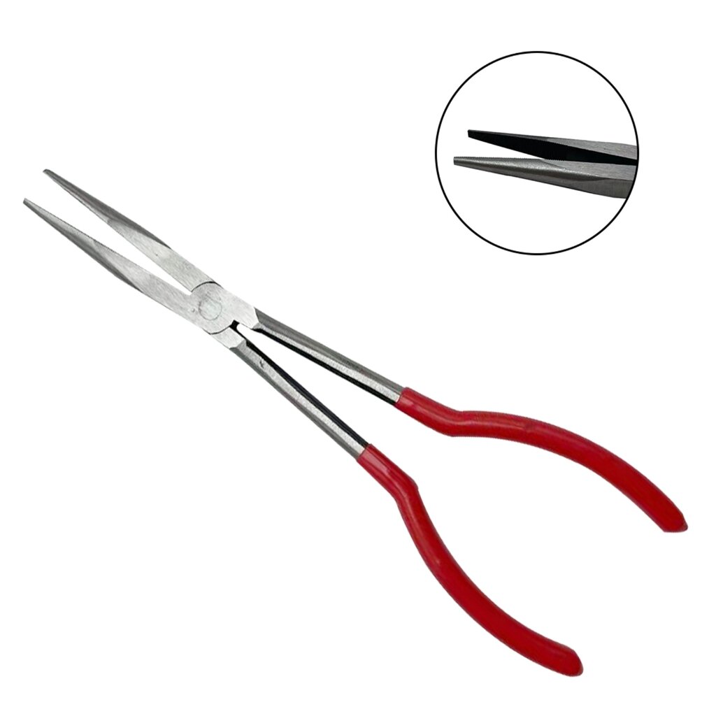 45 °/90 °/Плоскогубцы Для Тиглей с Плоским Горлышком Зажим для Держателя Чаши для Тиглей Механическая Рукоятка Ручной Инструмент Плоскогубцы С Прямым/Изогнутым Наконечником