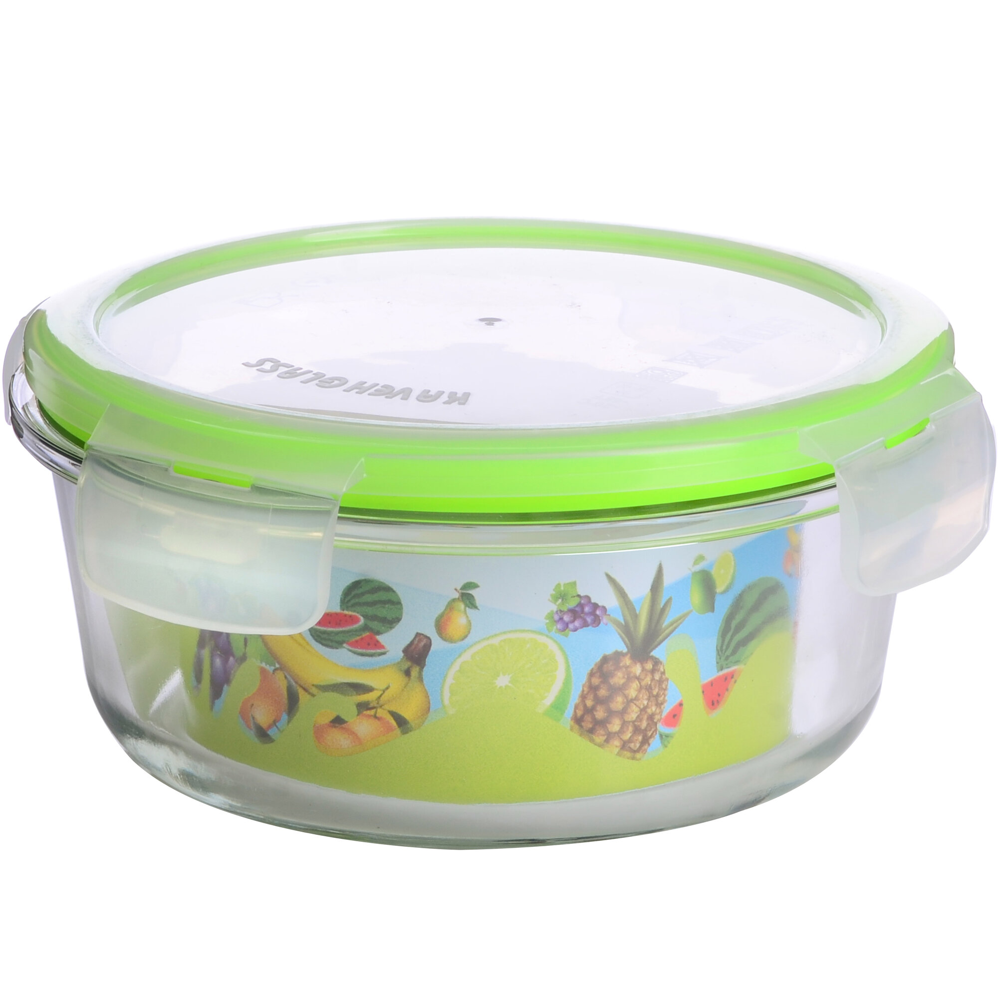 Контейнер для еды 650 мл герметичный, стеклянный