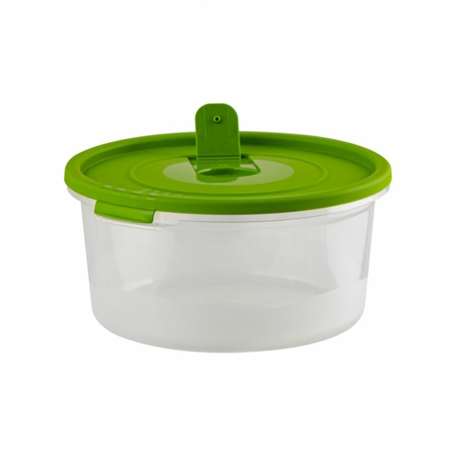 Контейнер для СВЧ "Смайл" 1,6л круг. с клапаном