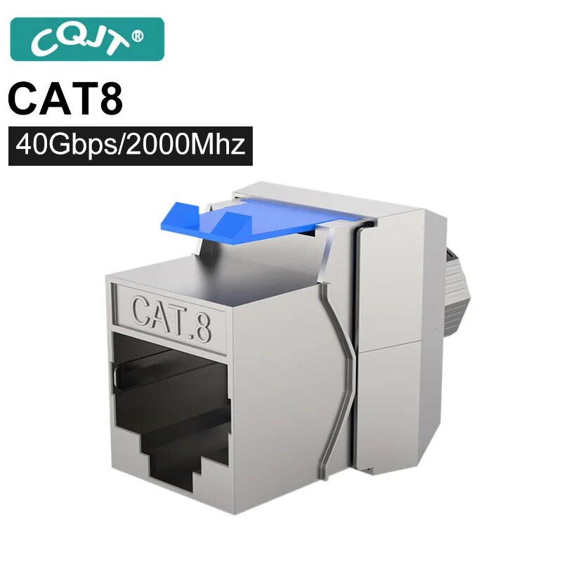 CAT8 Экранированный keystone jack модуль CQJT 5PCS