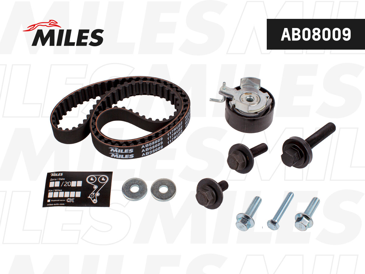 MILES Комплект ремня ГРМ FORD/MAZDA/VOLVO 1.2-1.6 01-