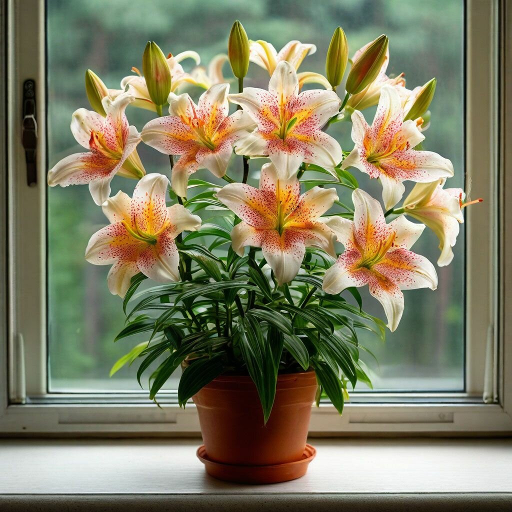 Лилия горшечная, семена для комнатного выращивания