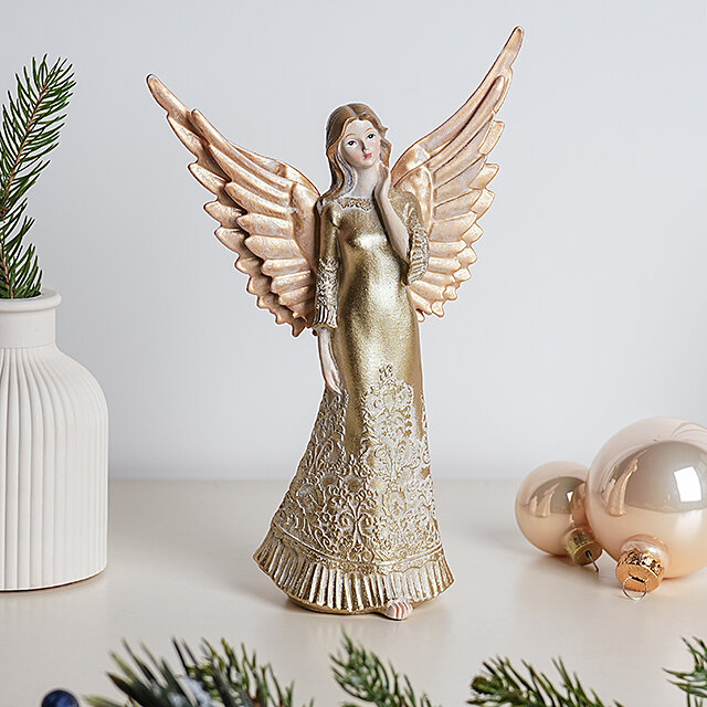 Декоративная фигурка Ангел Ноэлия - Santo Natale 18 см, Due Esse Christmas, XNA22015831-1