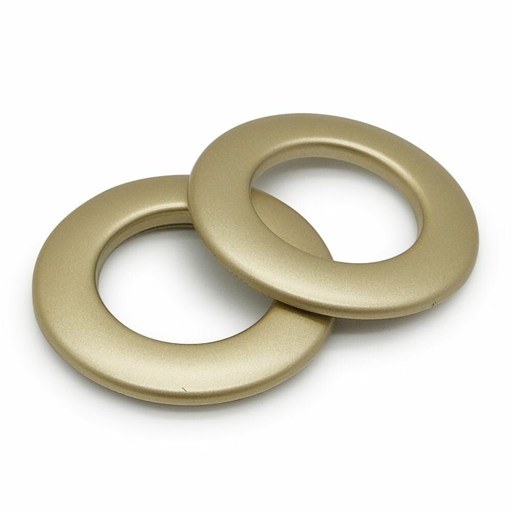 Люверсы для штор SmolTex круглый диаметр 25 мм с классическим замком, 06 матовое светлое золото, 10 шт