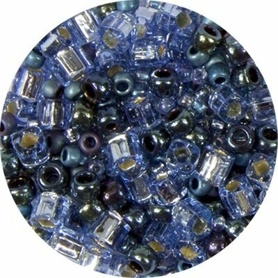 Бисер TOHO "Mix 6", №3204, фиолетово-синий, 25 г, Япония