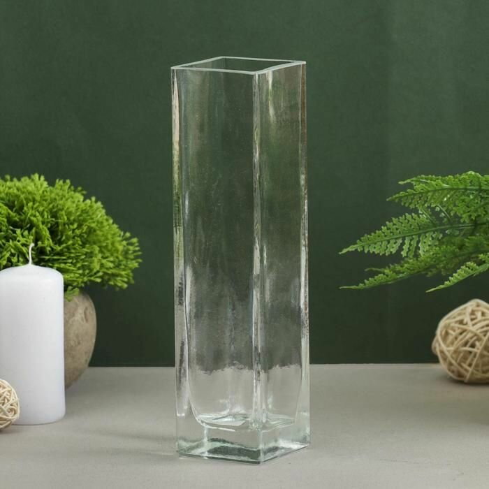 Ваза Evis "Олень" 21х5,5х5,5 см, 0,32 л, прозрачная (2585)