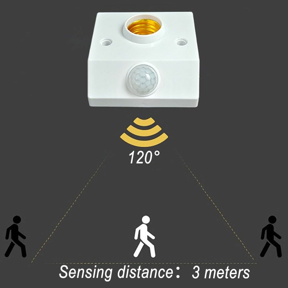 Инфракрасный индукционный патрон для лампы с инфракрасным датчиком человеческого тела