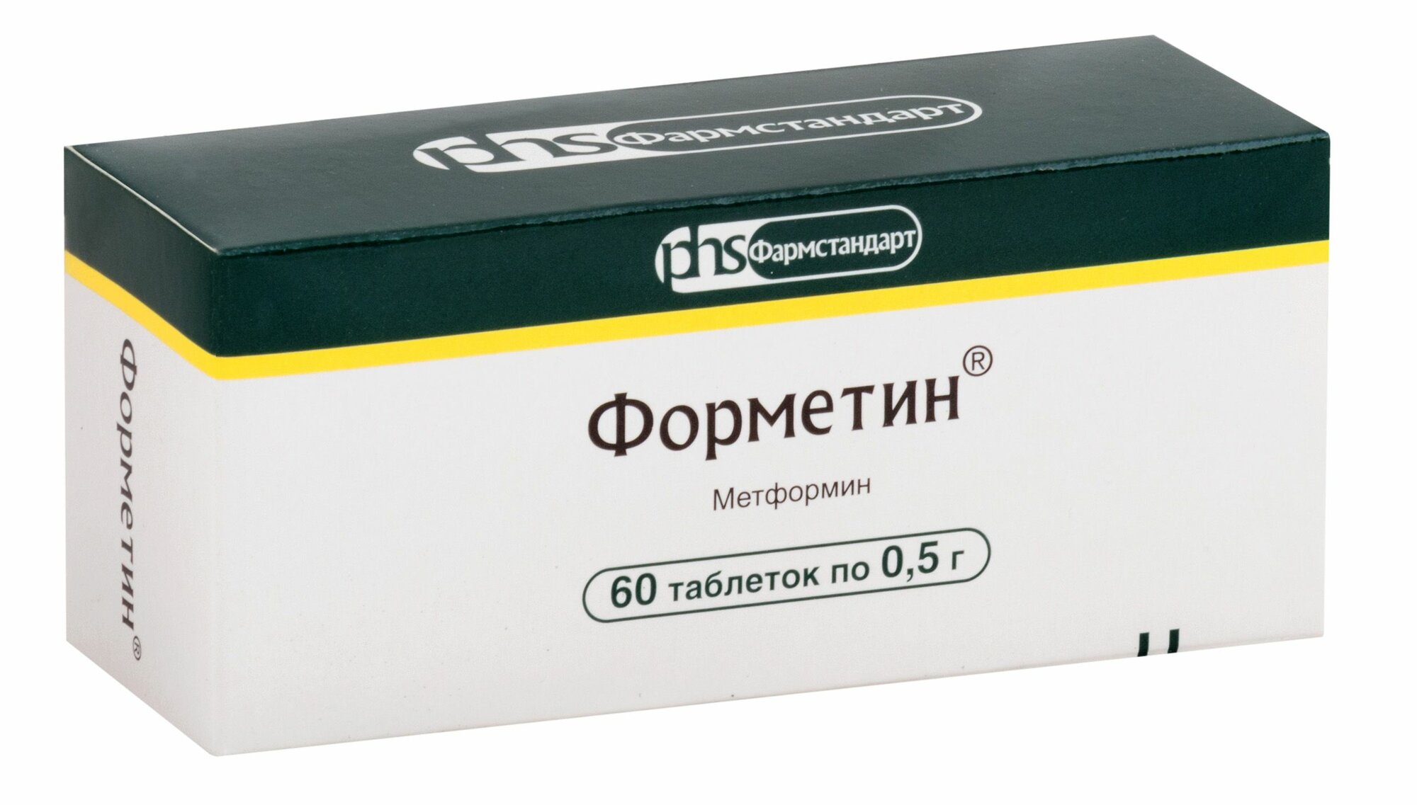 Форметин, таблетки 0,5 г, 60 шт.