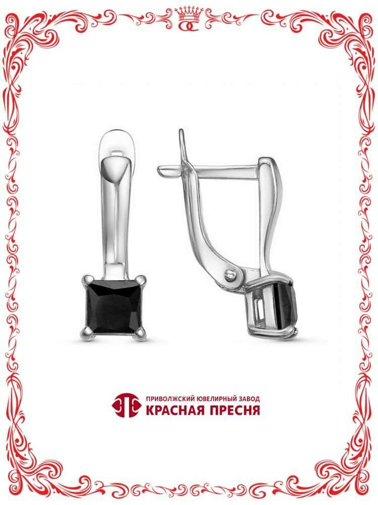 Серьги, фианит