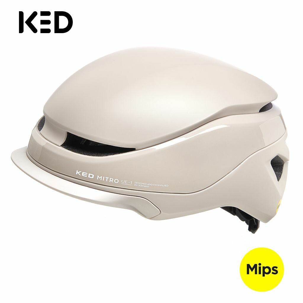 Шлем велосипедный взрослый мужской, женский, защитный велошлем KED Mitro UE-1 Ash Matt MIPS, для электровелосипеда, электросамоката, моноколеса, роликов и скейтборда, размер M (52-58 см)