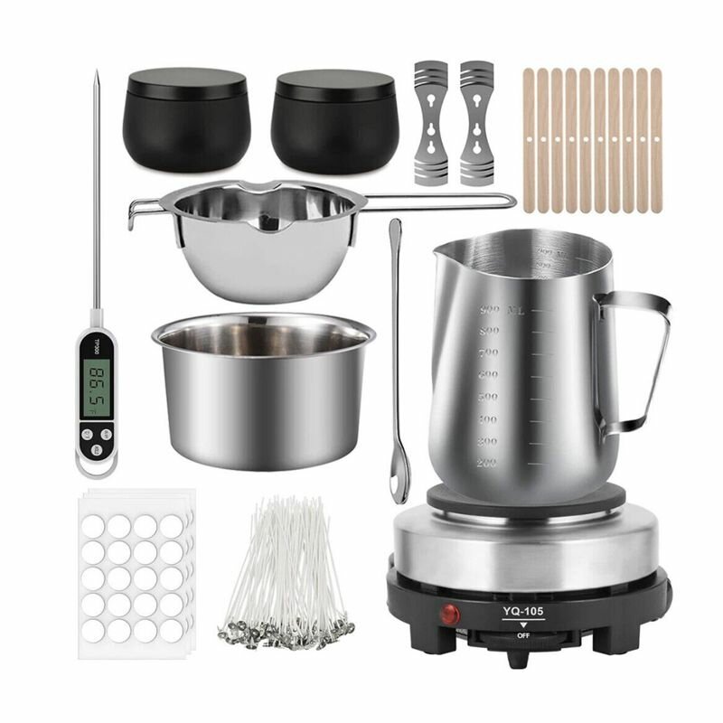 Воскоплав для свечей, нержавеющая сталь, 5 уровней контроля температуры