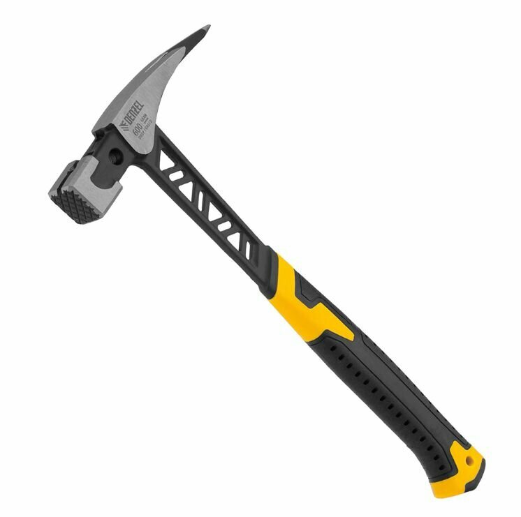 Молоток кровельщика DENZEL цельнокованый с магнитным бойком 600 г