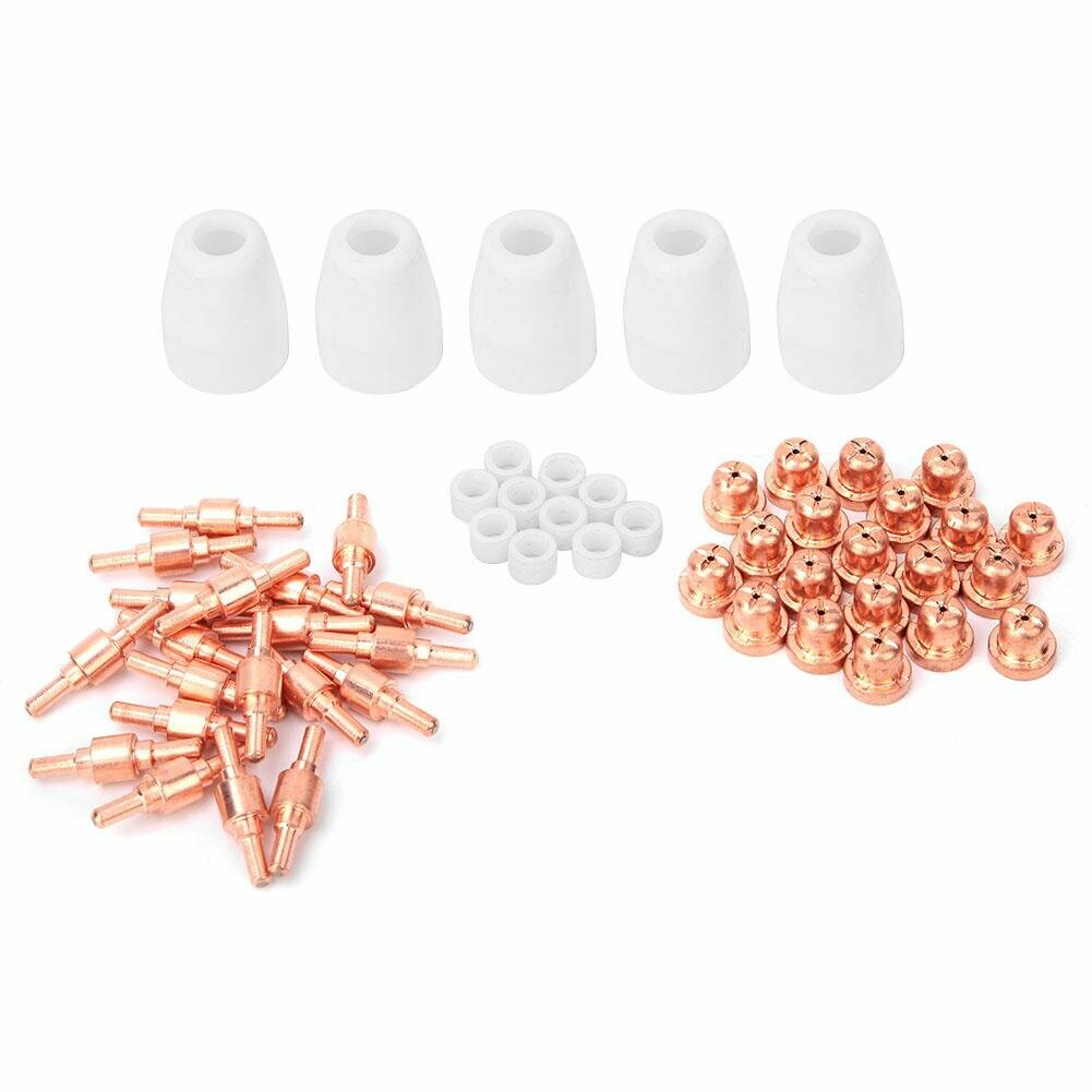 55 шт. сопло для плазменного резака наконечник электрода защитный колпачок газовое кольцо для горелки PT31 LGK40