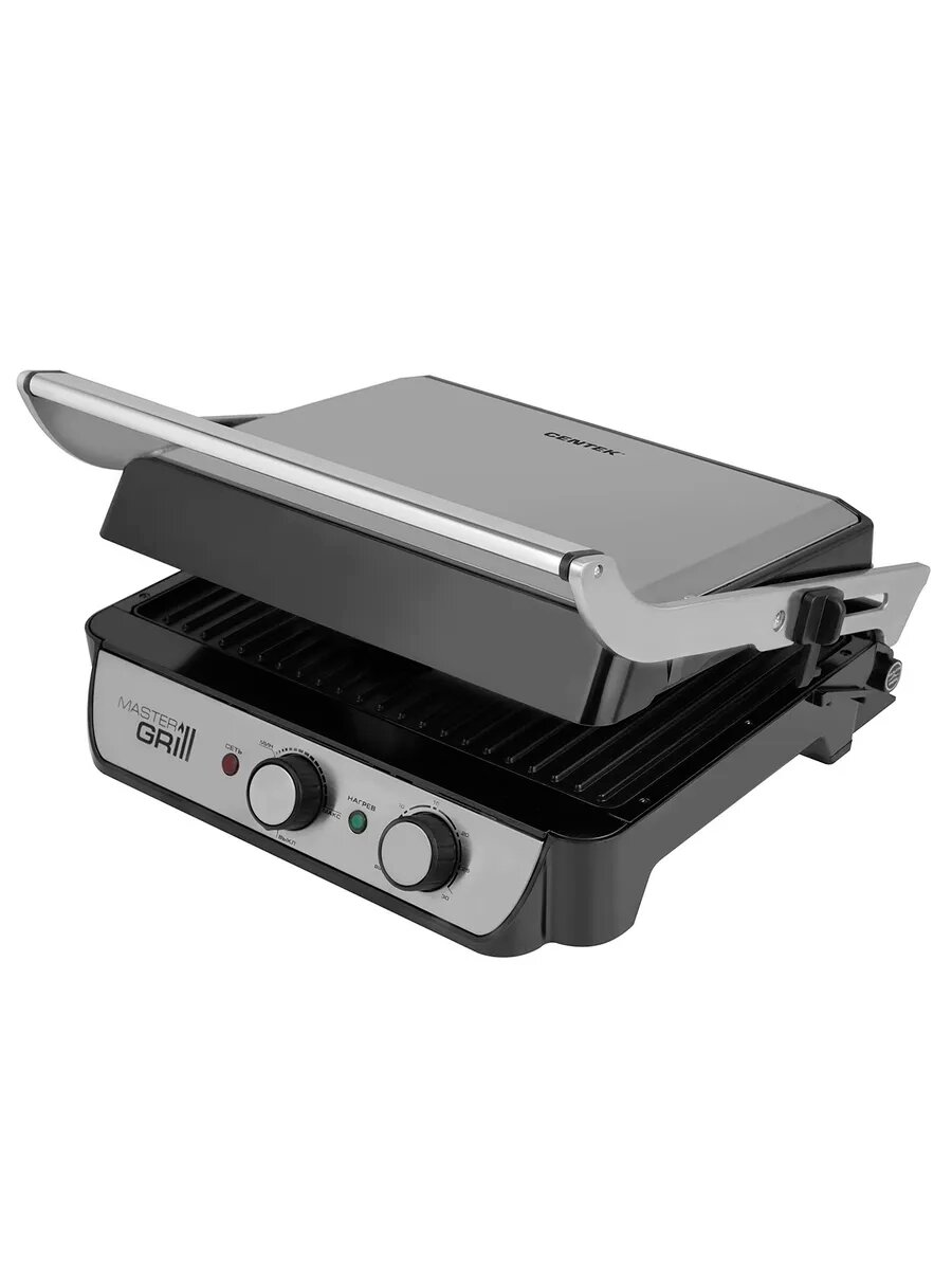 Гриль электрический CT-1466 2000Вт черный-серебристый