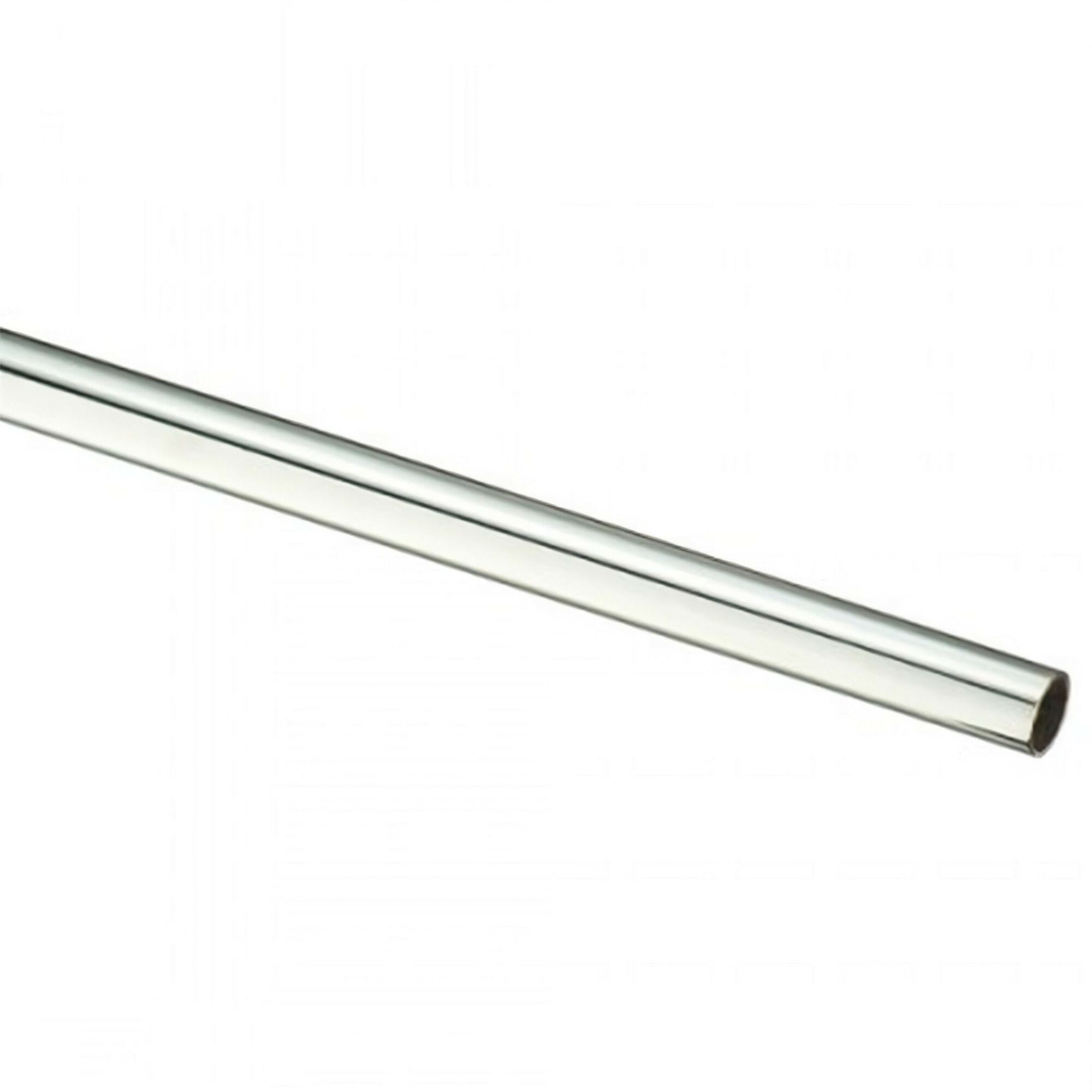 Труба-рейлинг, 1000 мм, 16мм, сталь, хром глянец, арт.128031