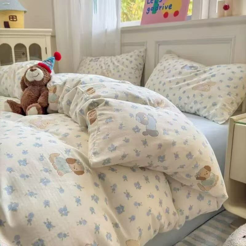 Комплект постельного белья MINISO Hello Kitty розовый 220x260cm 3PCS, Черный