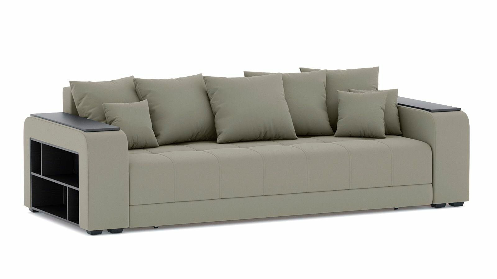 Диван - кровать Дубай, еврокнижка, пружинный блок, 260*80*110, велюр Зара Лайт 04