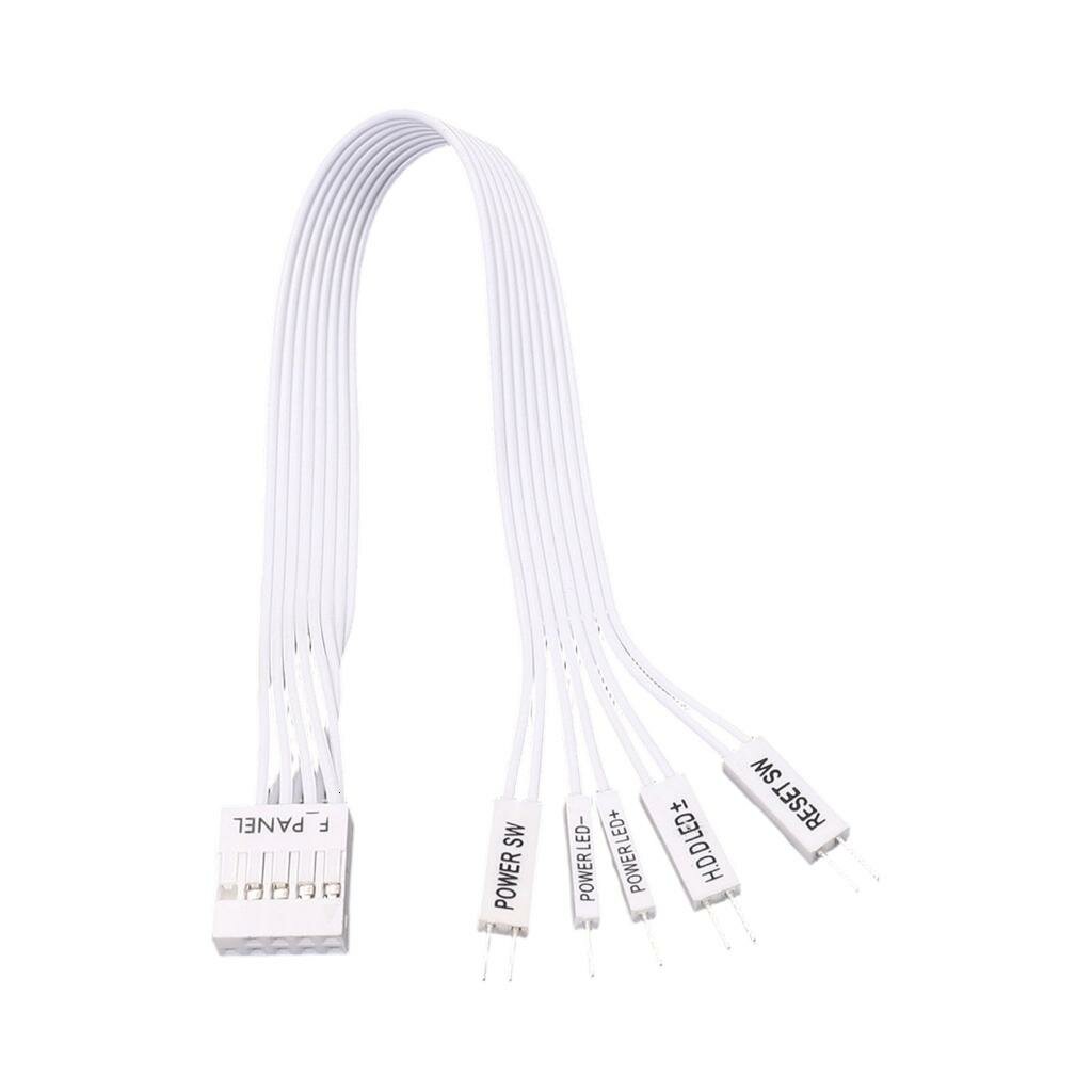 Переходник питания ПК: F-разъём → 2-pin, Белый - 30cm