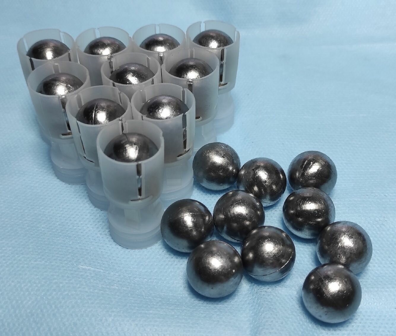 Пуля Шар 12 калибра (подкалиберный) с пыж-контейнером, 10 штук