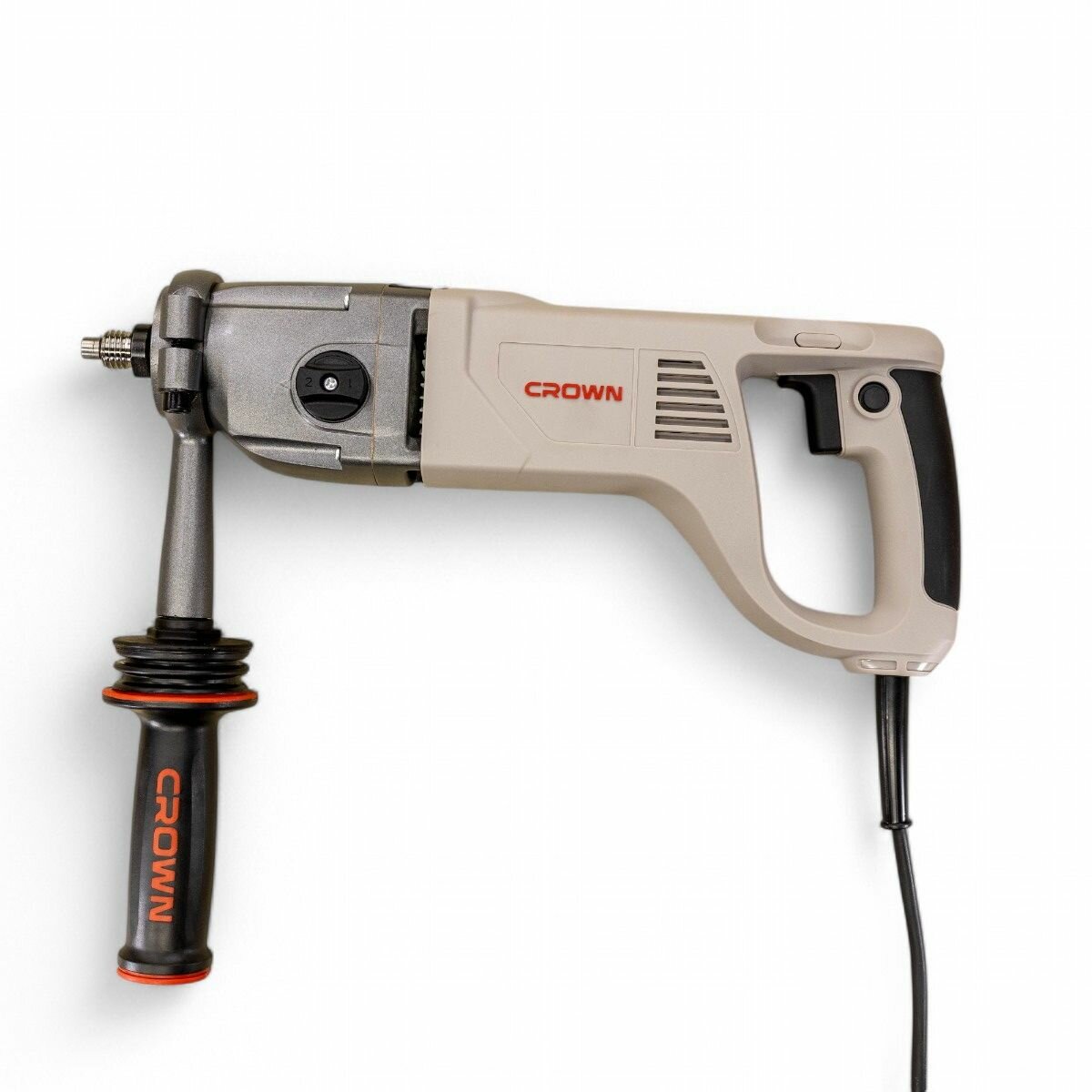 Дрель CROWN CT32072DH, алмазное сверление, кейс, 1400 Вт, 220 об/мин