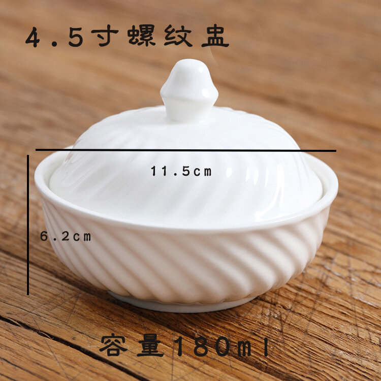 ⭐Керамическая кастрюля с крышкой, водонепроницаемая кастрюля для домашнего использования, мини-пароварка для яиц, суповая чашка для птичьего гнезда для одного человека⭐