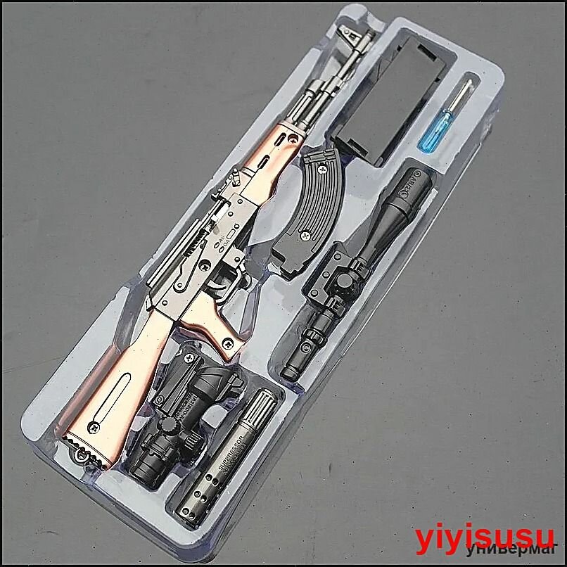 Мини AKM модель оружия Battlefield PUBG серия брелок M416 AWM AKM 98K M24 M16