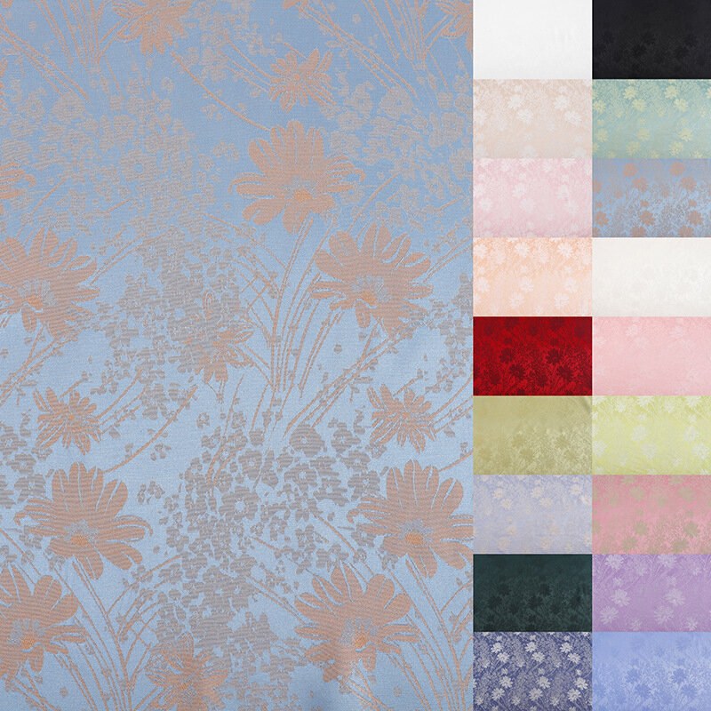 Ткань жаккард из вискозы с темным узором эпифиллума, хорошая драпировка, летний ретро стиль, большой запас доступен