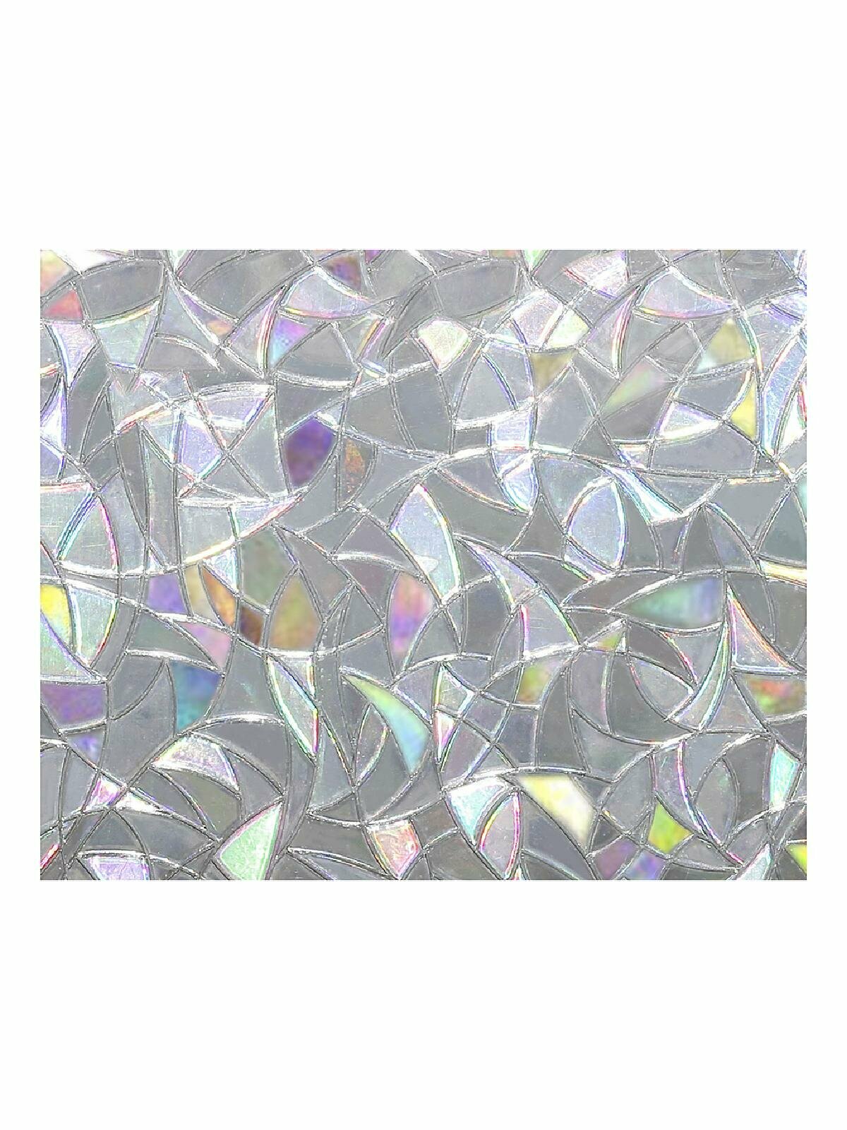 Неровные линии, преломление света, разноцветные стеклянные оконные решетки, 1 метр