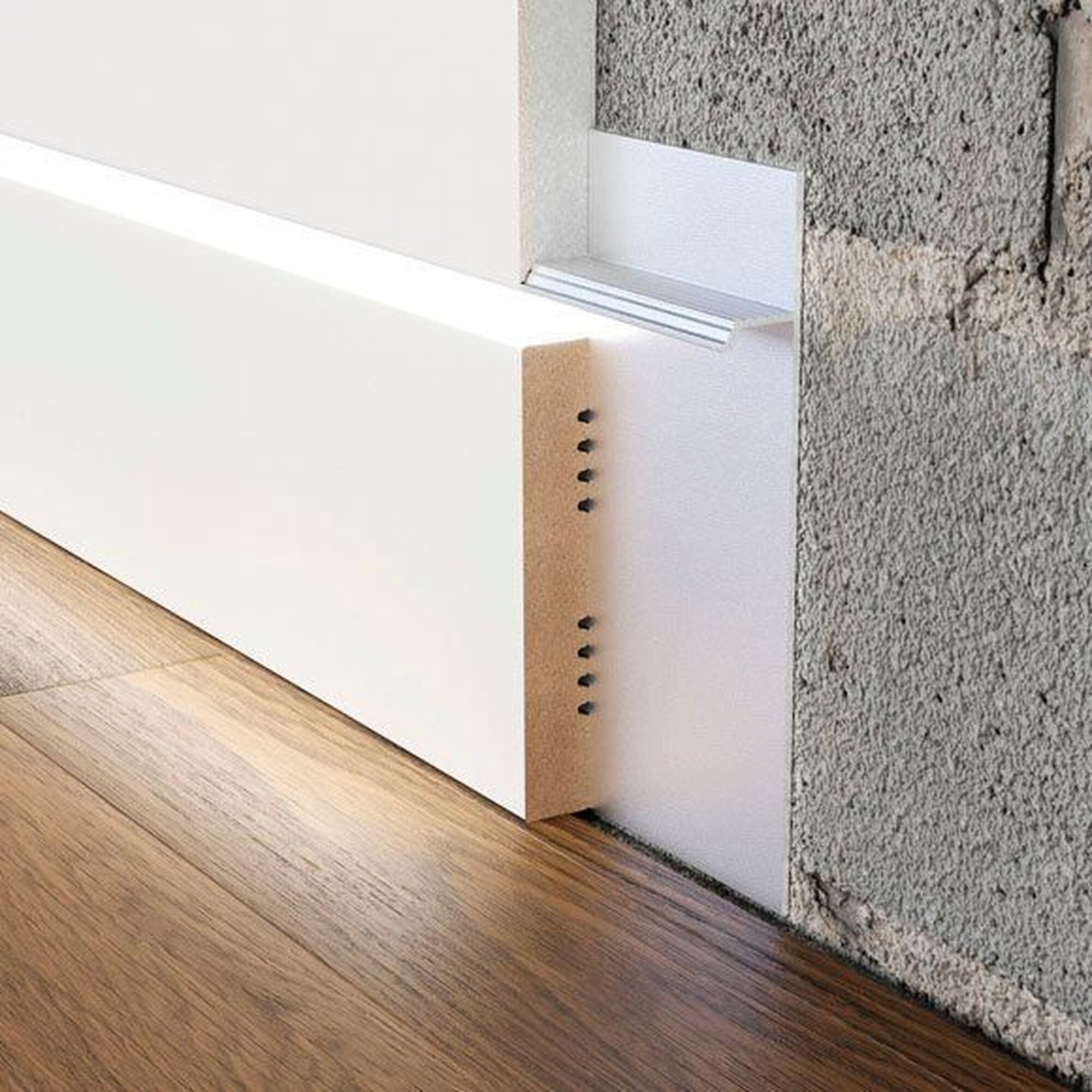 Плинтус, скрытый, с подсветкой, влагостойкий, алюминиевый, 2000 мм