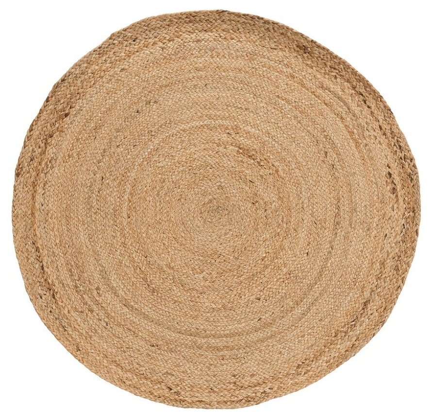 Ковер в скандинавском стиле, джут, 150x150 см, ручной работы